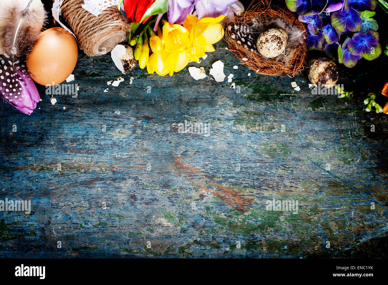 Floral easter background hi-res stock photography and images - Alamy