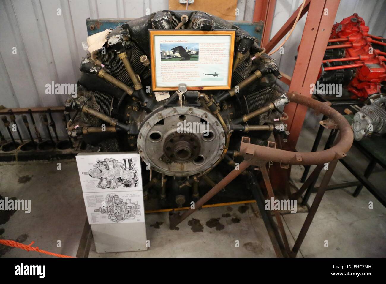 Alvis Leonodies radial engine at the Australian Aviation Museum ...