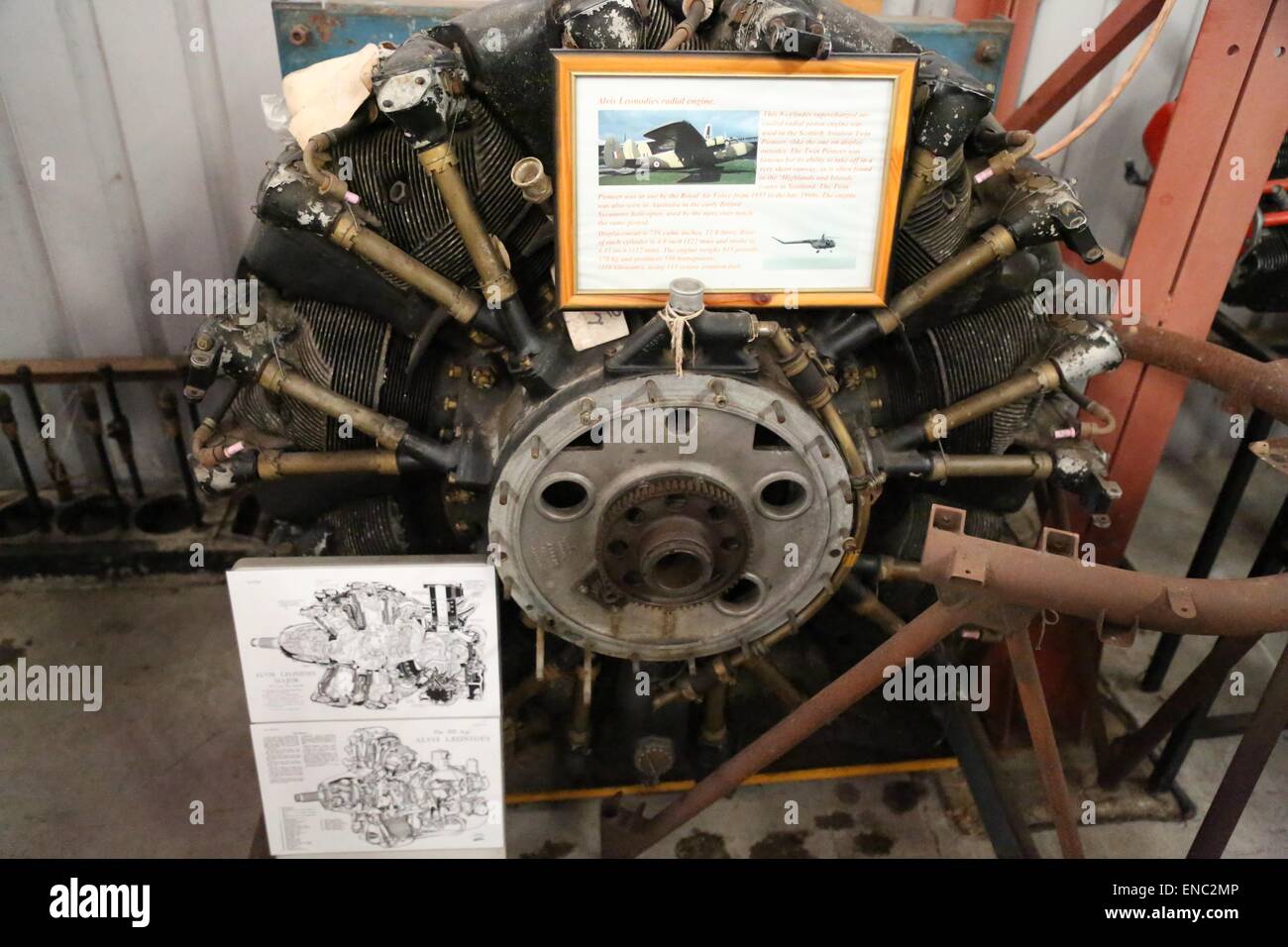 Alvis Leonodies radial engine at the Australian Aviation Museum ...