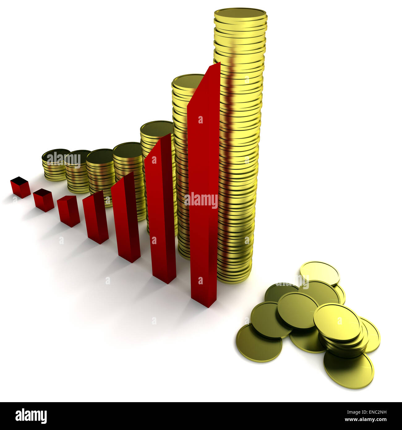 Gold chart and graph hi-res stock photography and images - Alamy