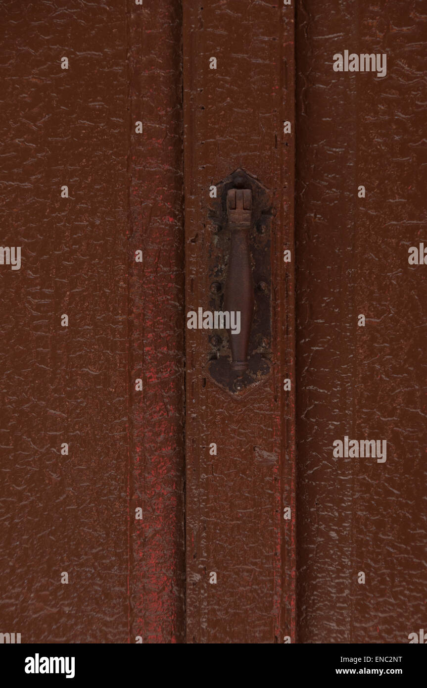 Detail of wooden door. Teruel Old town. Aragon. Spain Stock Photo - Alamy