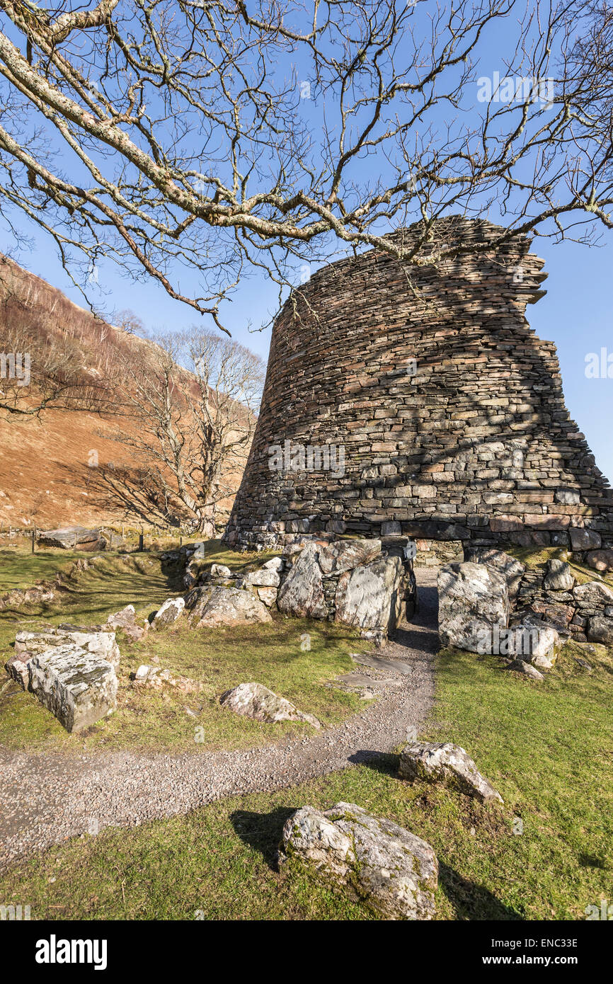 Dun Telve Broch at Glen Beag in Scotland Stock Photo - Alamy