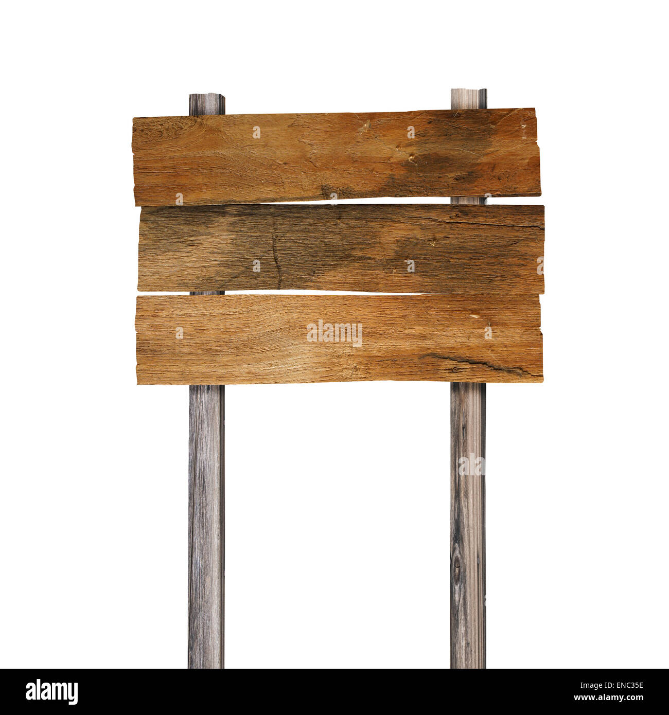 Wooden sign isolated on white background Stock Photo - Alamy