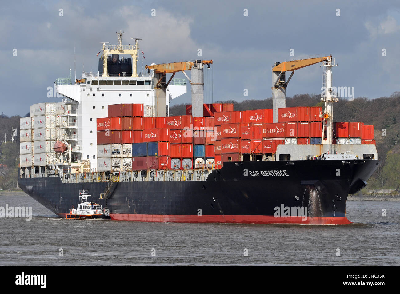 Hamburg sud container ship hi-res stock photography and images - Alamy