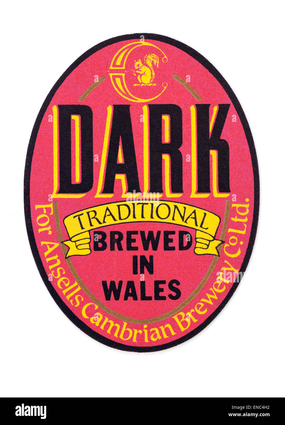 Vintahe Welsh Beer Mat advertising Dark Beer for Ansells Cambrian ...