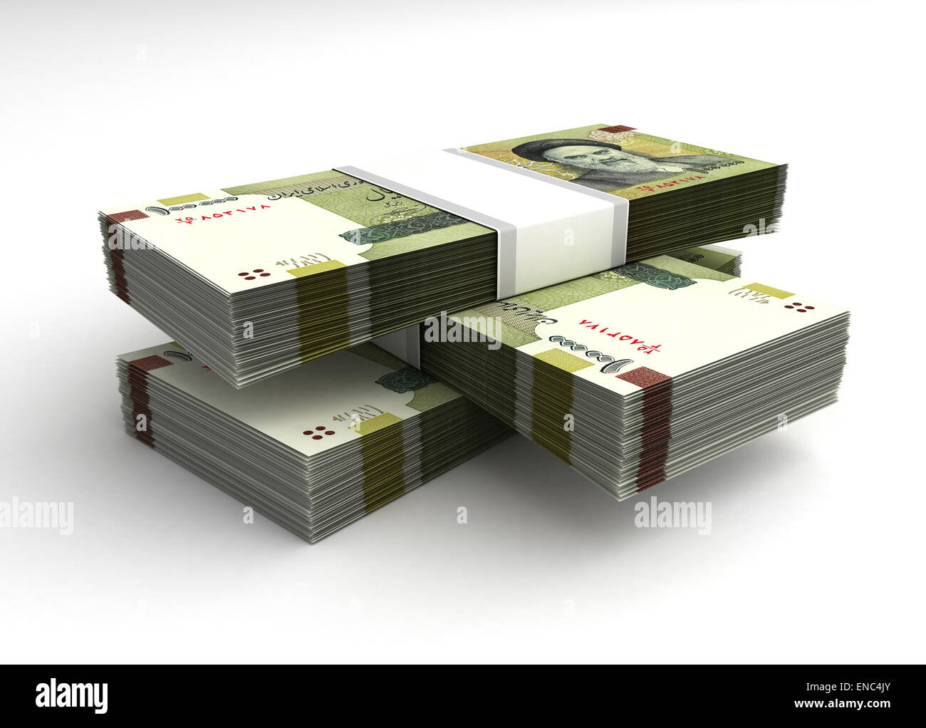 Stack of Iranian Rial Stock Photo - Alamy