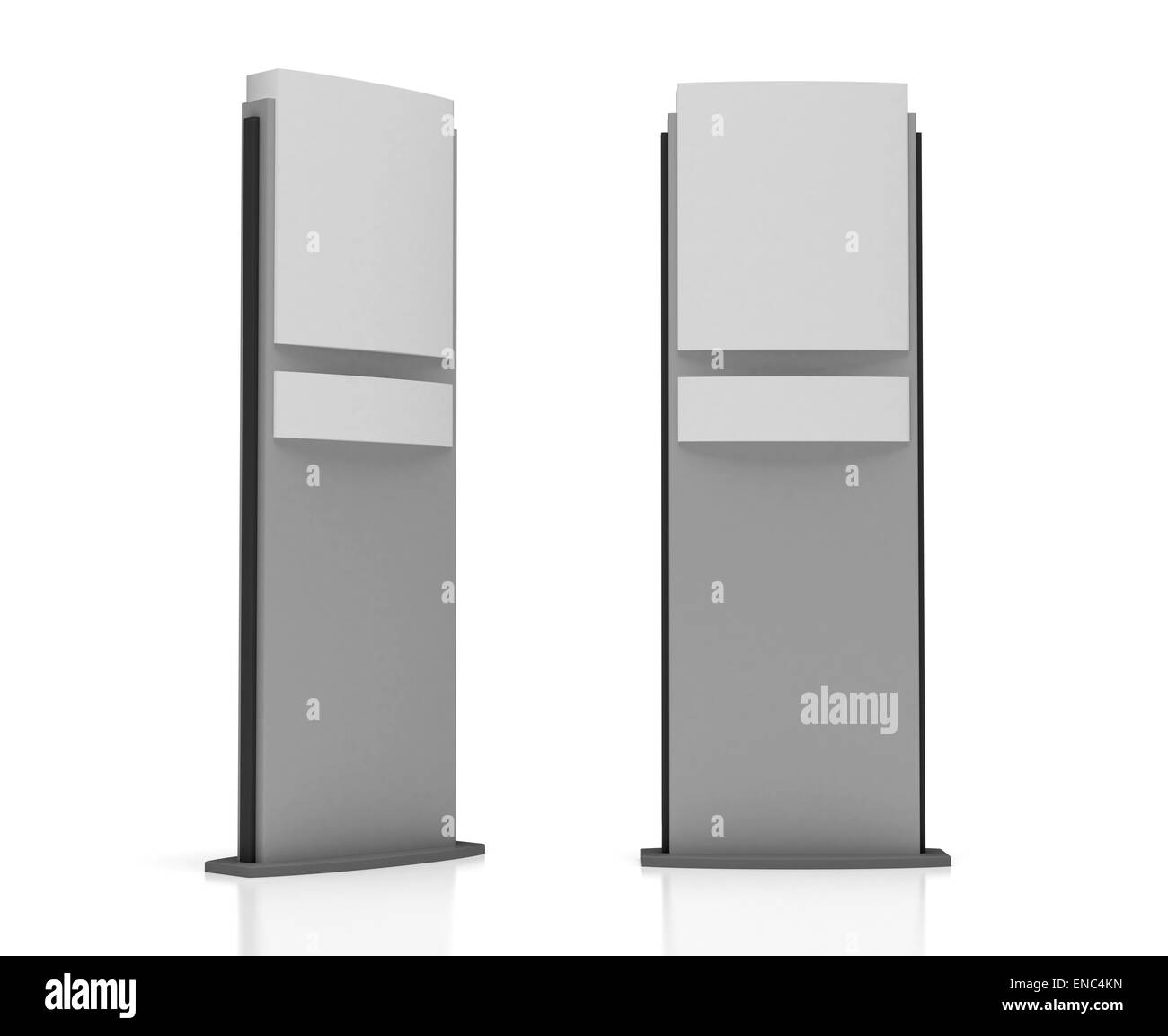 Blank Sign Tower (isolated on white background Stock Photo - Alamy