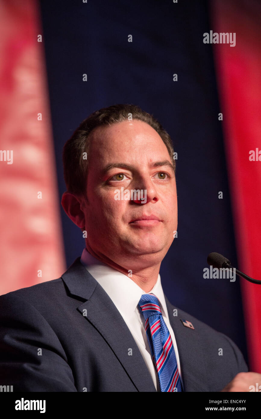 Republican National Committee Chairman Reince Priebus addresses a crowd ... Republican National Committee Chairman Reince Priebus addresses a crowd ...