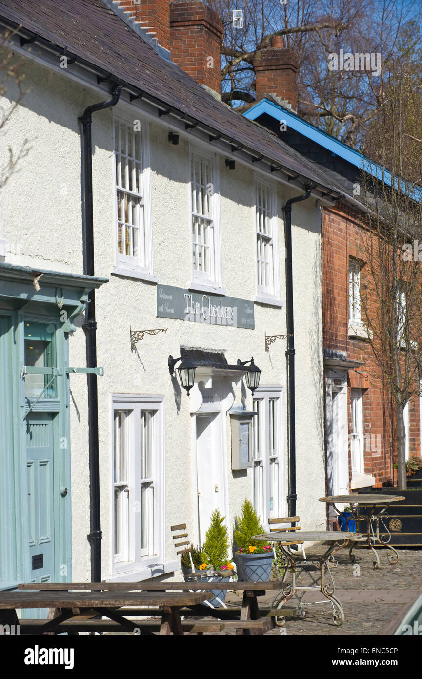 Exterior of The Checkers restaurant with rooms in town of Montgomery ...