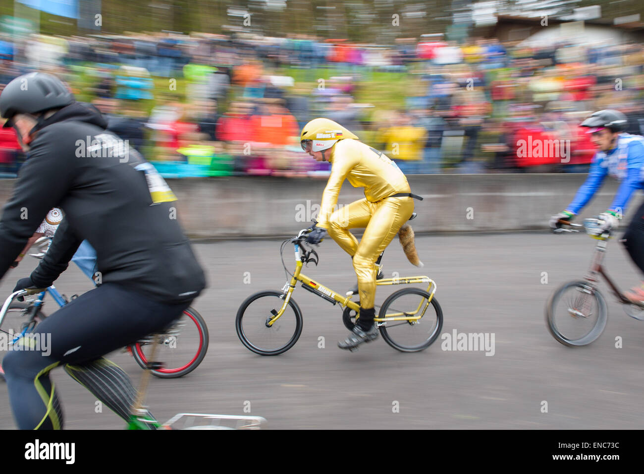The riders go for a spin in the Schopp-o-drom during the World Klapp ...