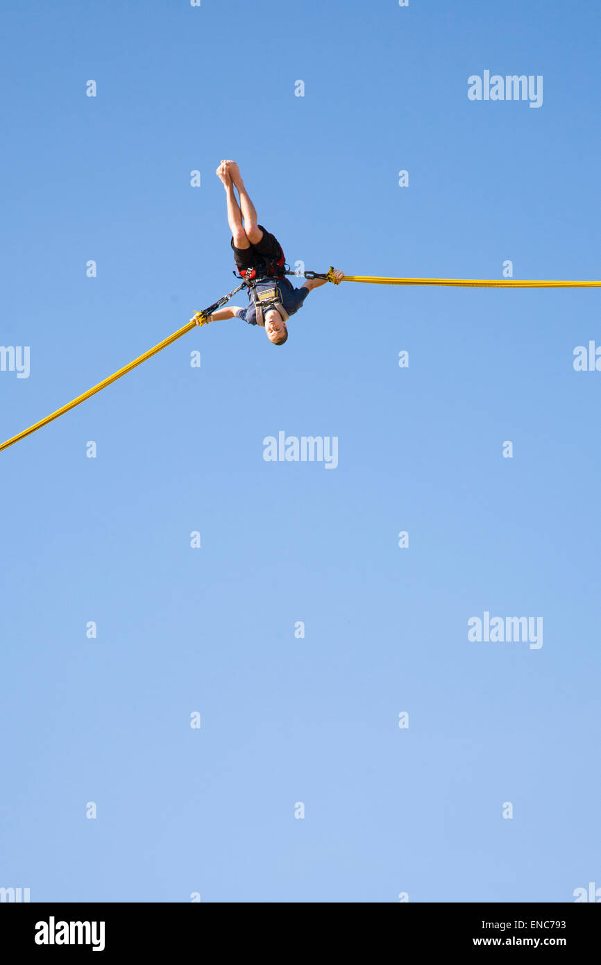 Trampoline flip hi-res stock photography and images - Alamy