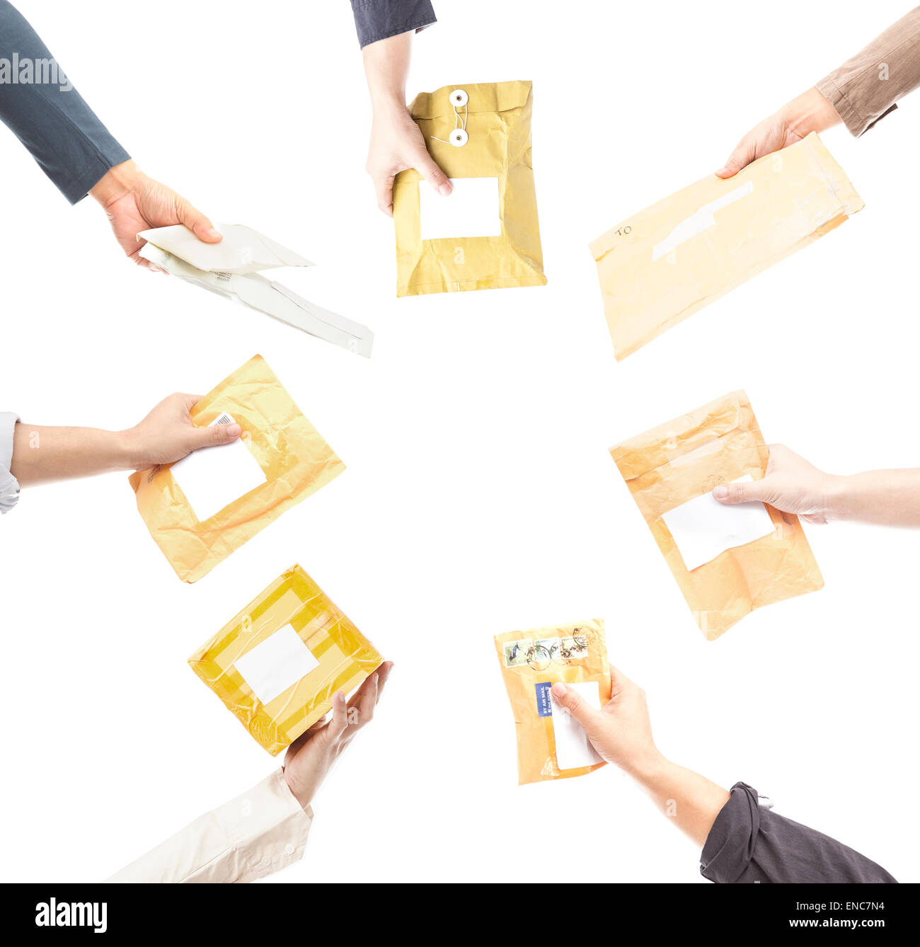 Hands holding envelope hi-res stock photography and images - Alamy