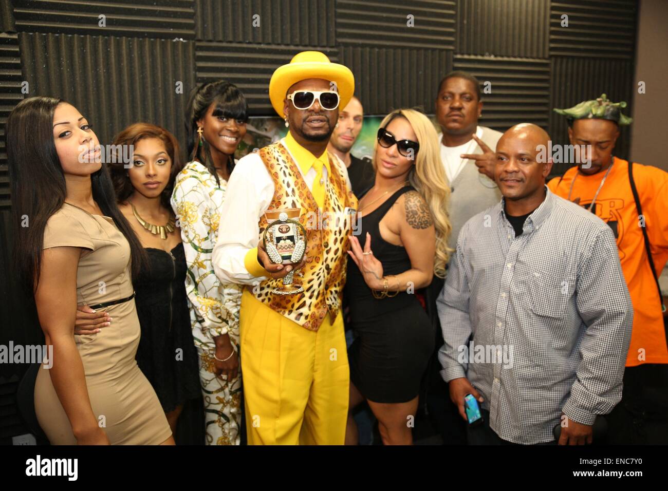 Celebrities at the Bishop Don 'Magic' Juan radio show at the RMC studios Featuring: Bishop Don ...