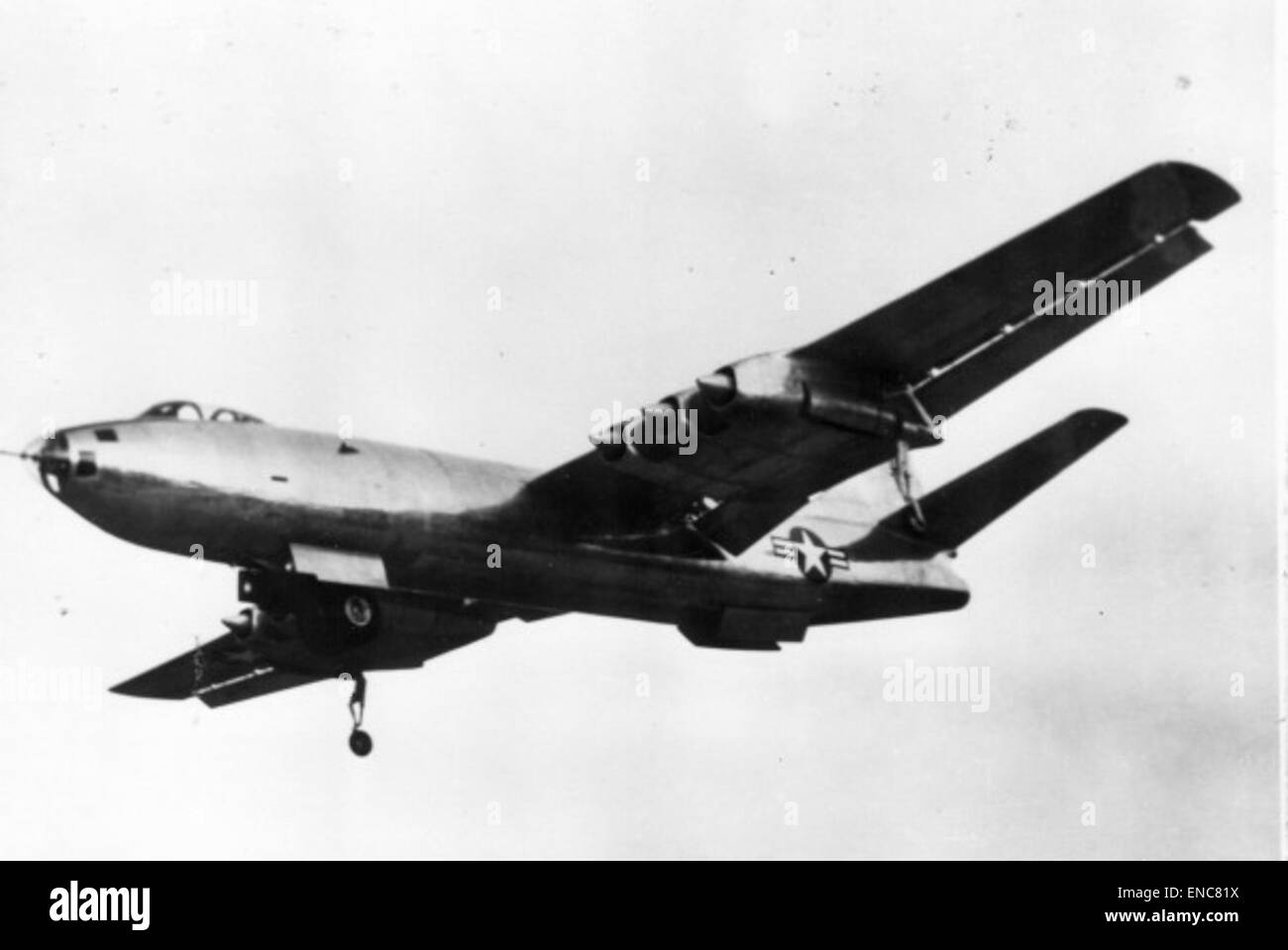 A photograph of the Martin XB-48, an experimental jet bomber from the ...
