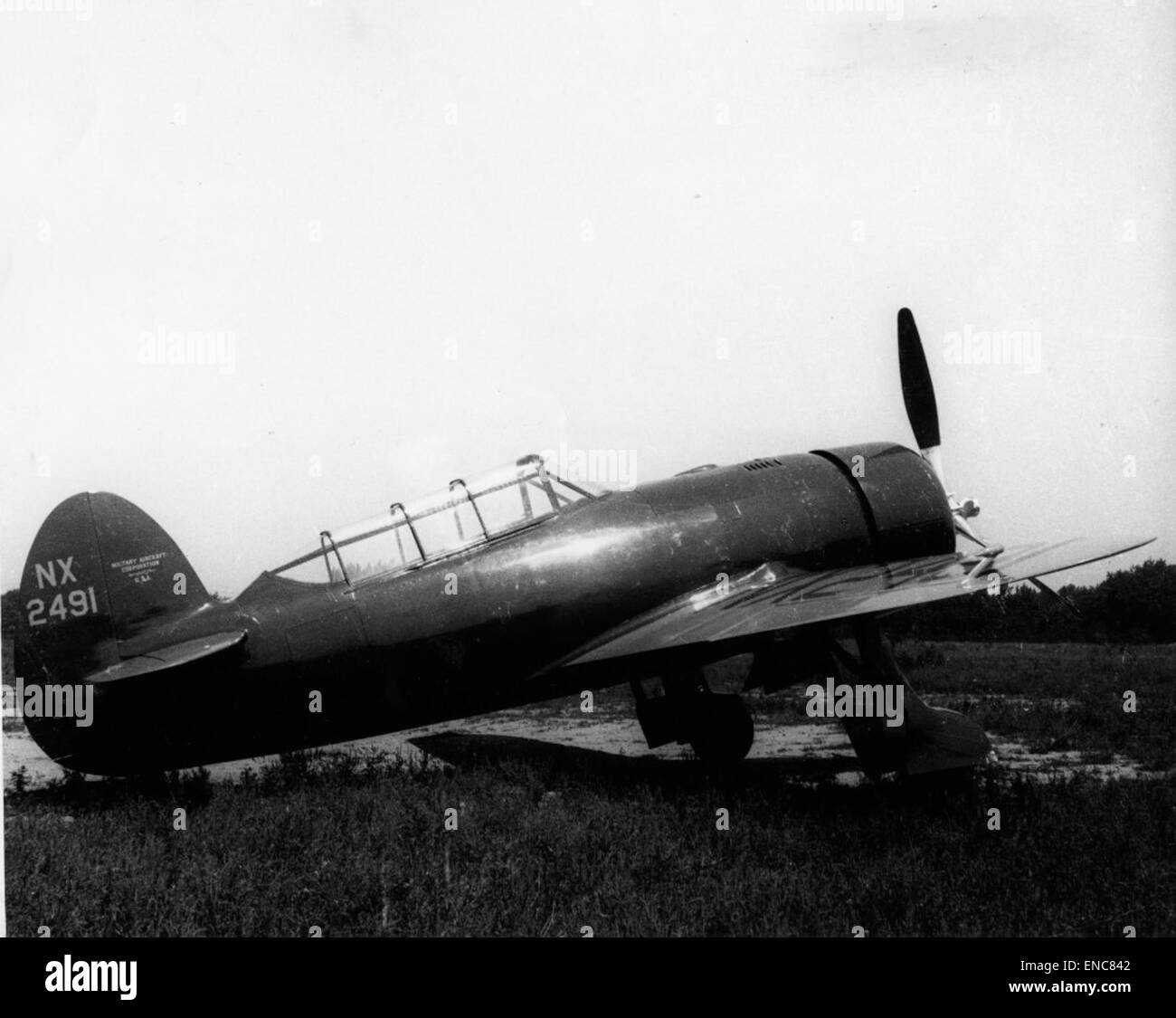 A photograph of the Miller MAC-1 NX-2491, an experimental aircraft ...
