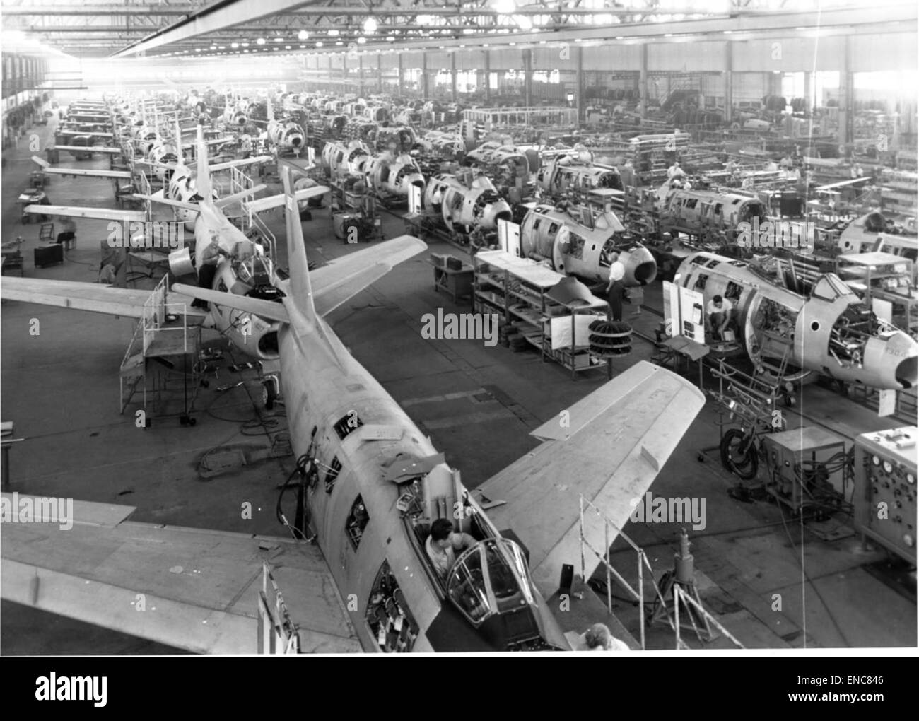 Mk6 in production Canadair Stock Photo - Alamy