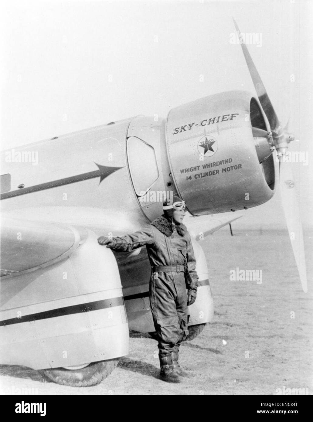 A Northrop Gamma 2A aircraft, X-12265, piloted by Frank Hawks, known as ...