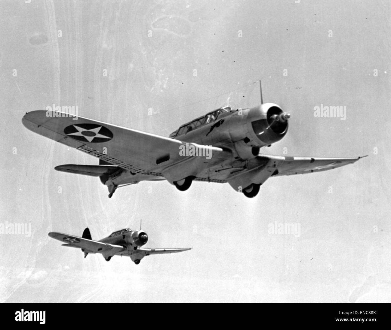 Photograph of the Northrop BT-1, a carrier-based bomber used by the U.S ...