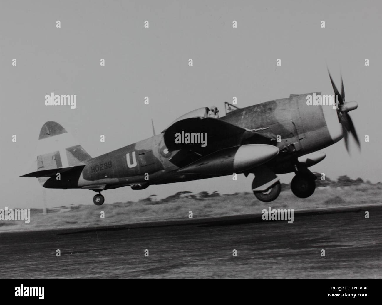 The Republic P-47D Thunderbolt, serial number 42-26911, is shown after ...