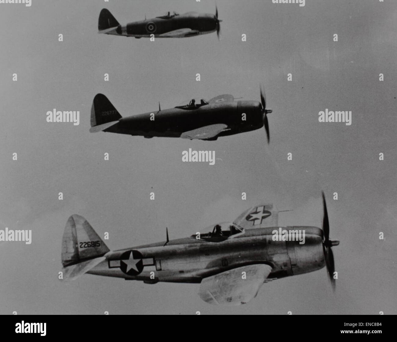 A photograph of the Republic P-47D Thunderbolt, serial number 42-26815 ...