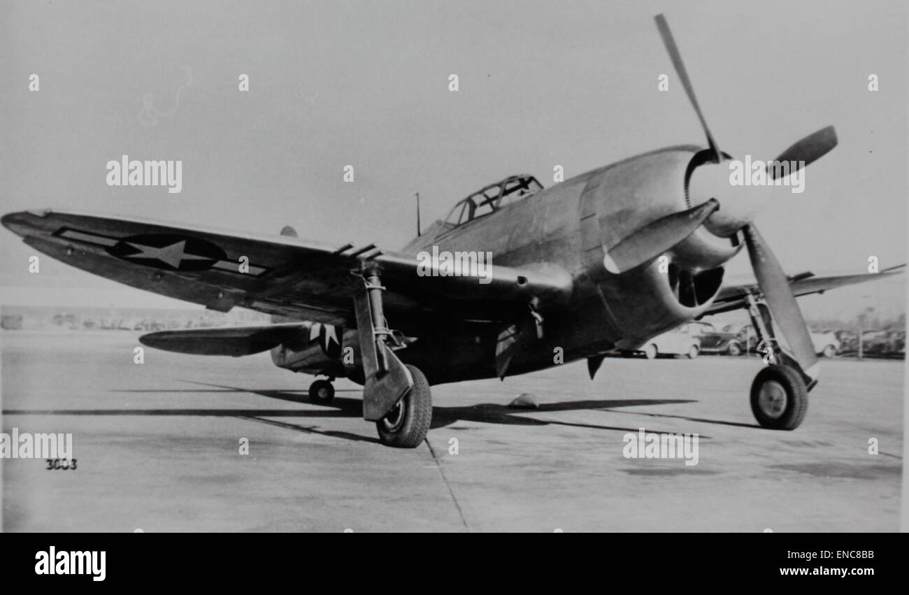 A photograph of the Republic XP-47J Thunderbolt, showcasing its ...