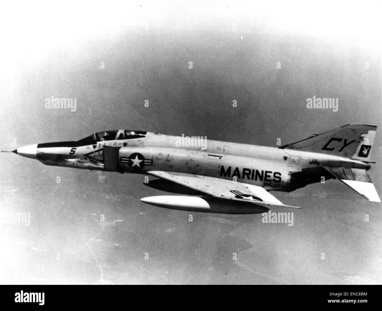 Photograph of an RF-4B Phantom reconnaissance aircraft, showcasing its ...
