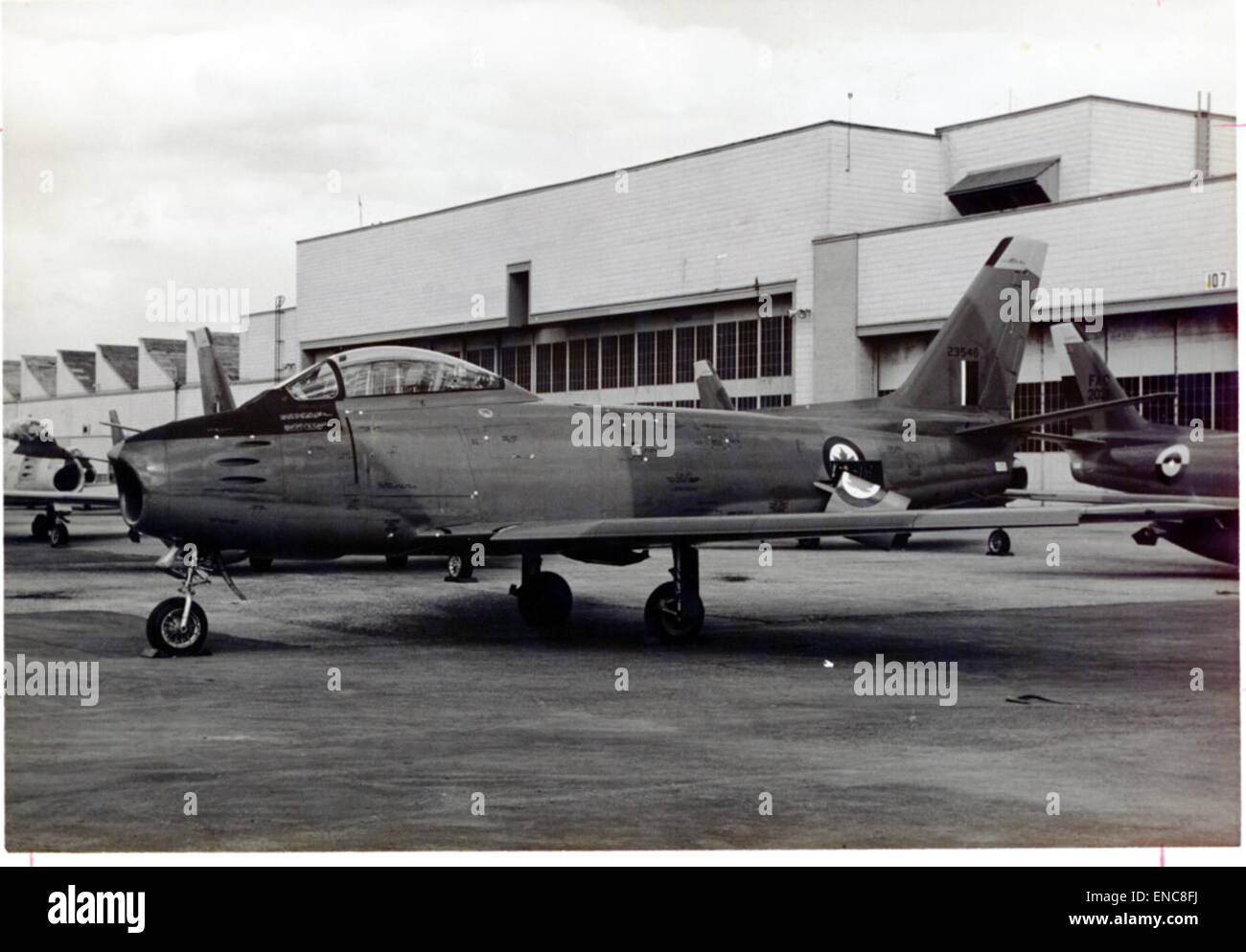 The F-86 Sabre Mk 6, used by the Royal Canadian Air Force (RCAF), is ...