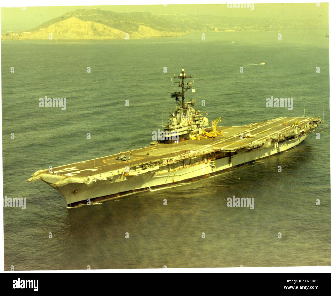 A photograph of the USS Oriskany (CV-34), an Essex-class aircraft ...