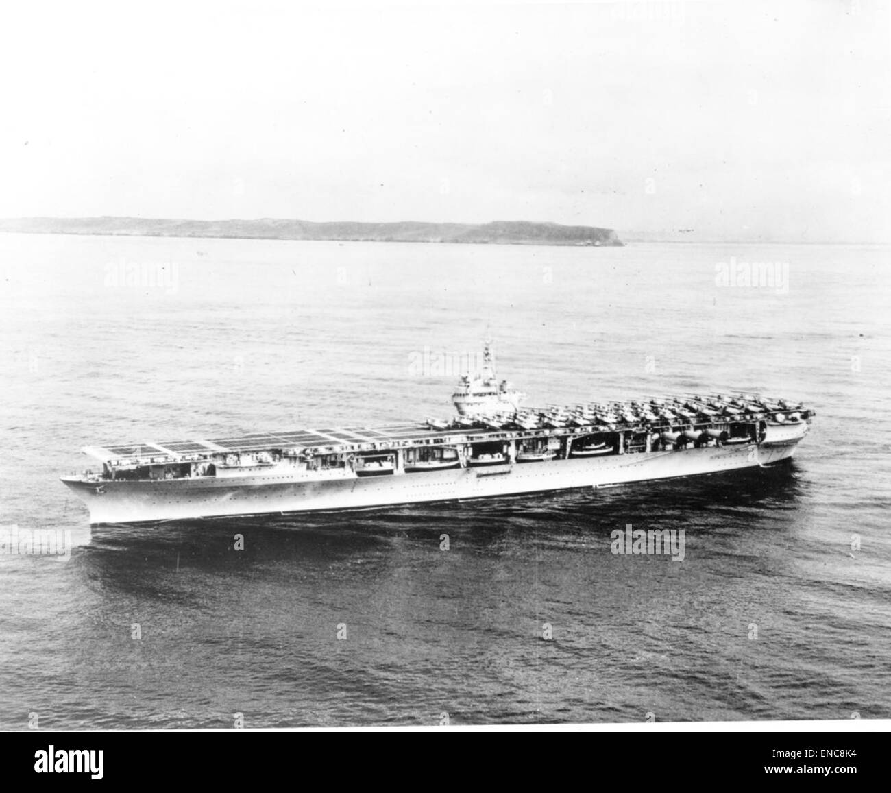Uss ranger (cv 4) Black and White Stock Photos & Images - Alamy