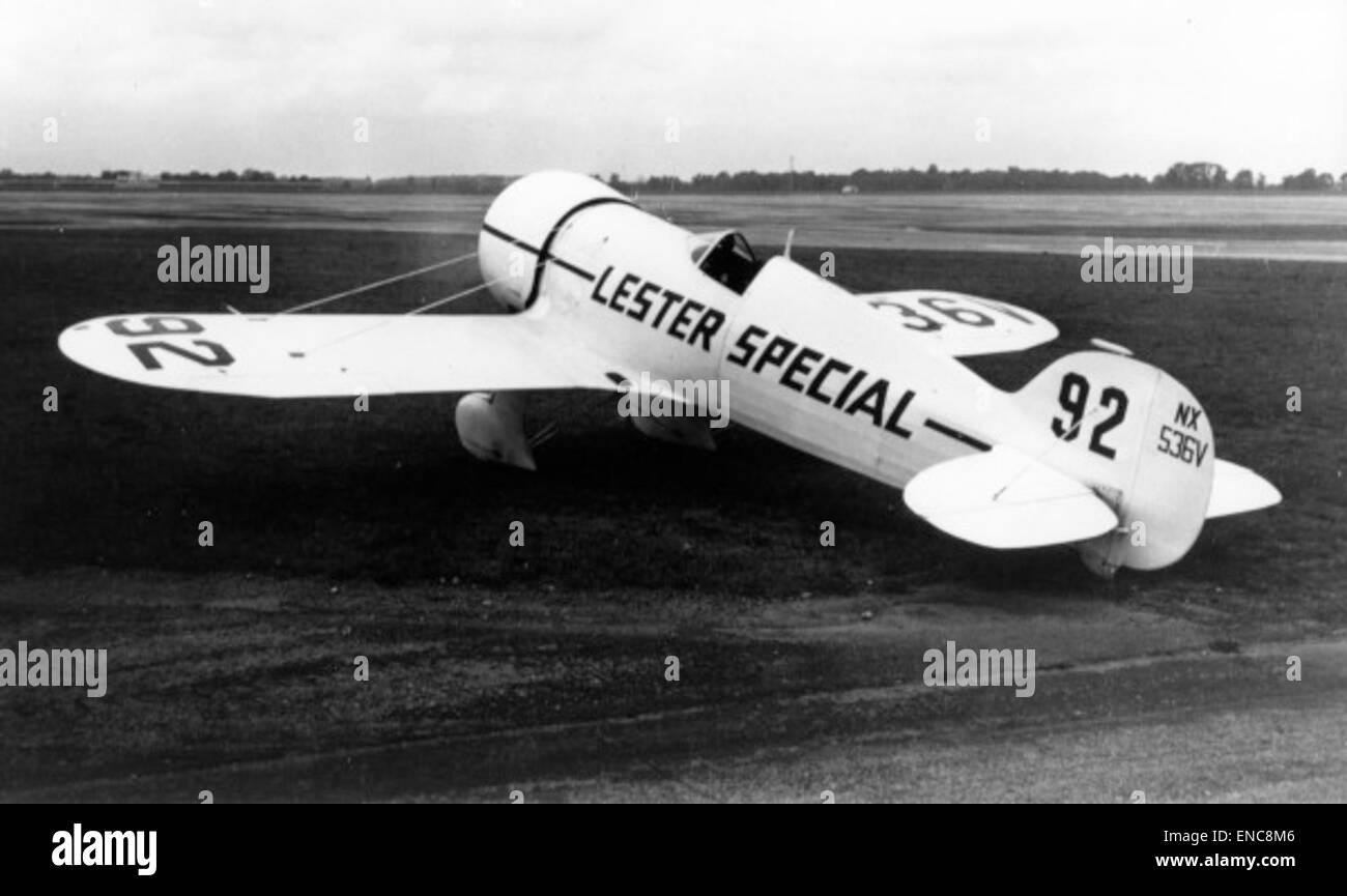 A photograph of the Wedell-Williams Model 44 Racer NX-536V, showcasing ...