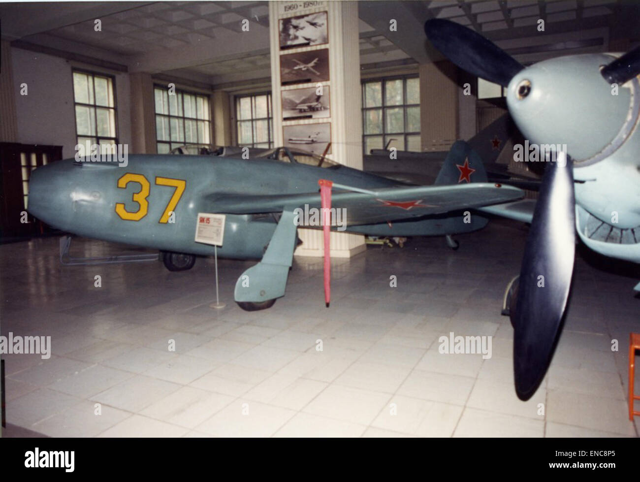 The Yakovlev Yak-15, a Soviet jet fighter from the early Cold War era ...
