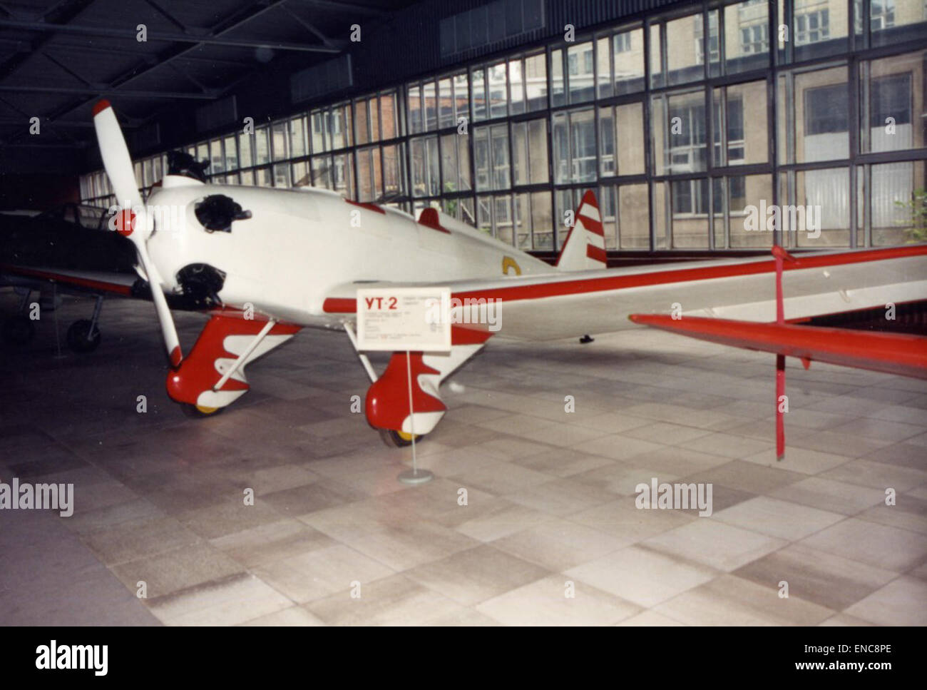 A photograph of the Yakovlev UT-2, a Soviet training aircraft ...