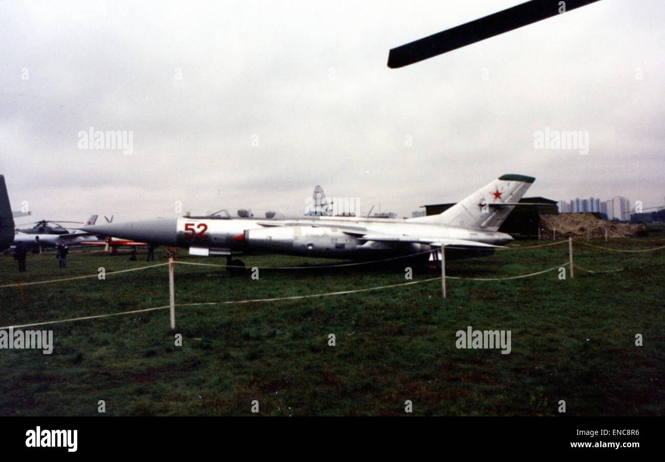 A Yakovlev Yak-28P, a Soviet-built aircraft, on display at the Khodinka ...