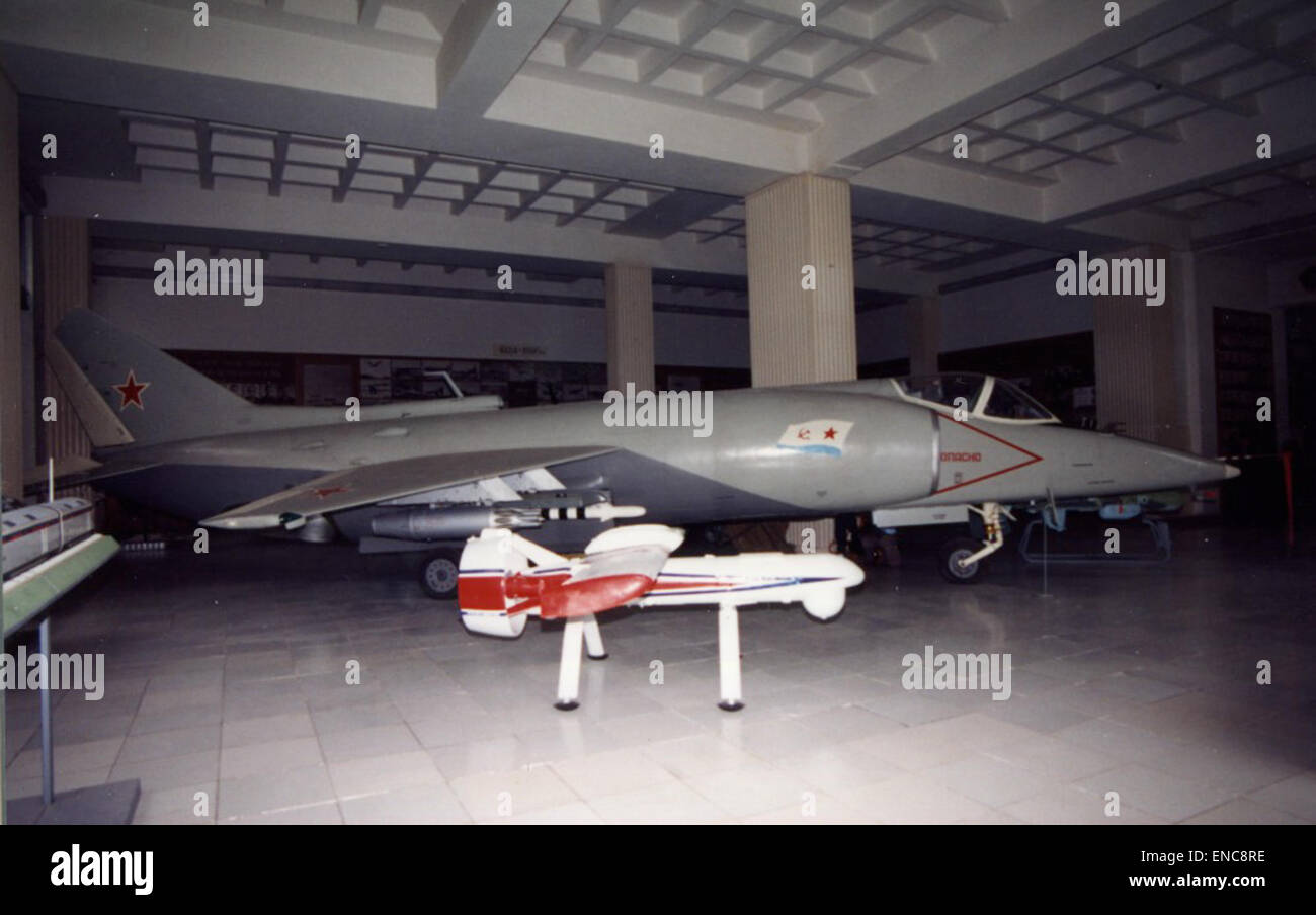 A Yakovlev Yak-38, a Soviet-era vertical takeoff and landing (VTOL ...