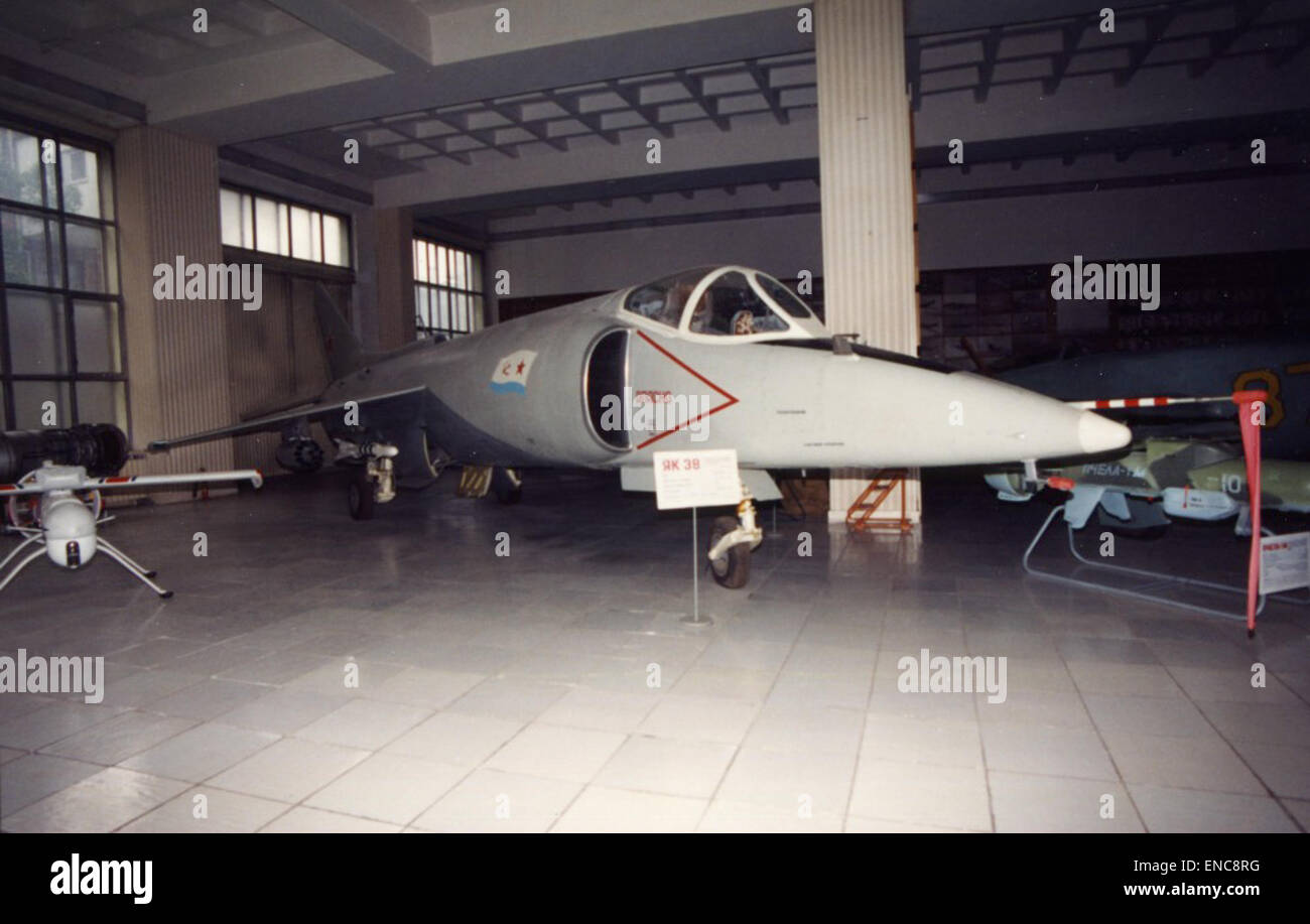 The Yakovlev Yak-38, a Soviet vertical takeoff and landing (VTOL ...