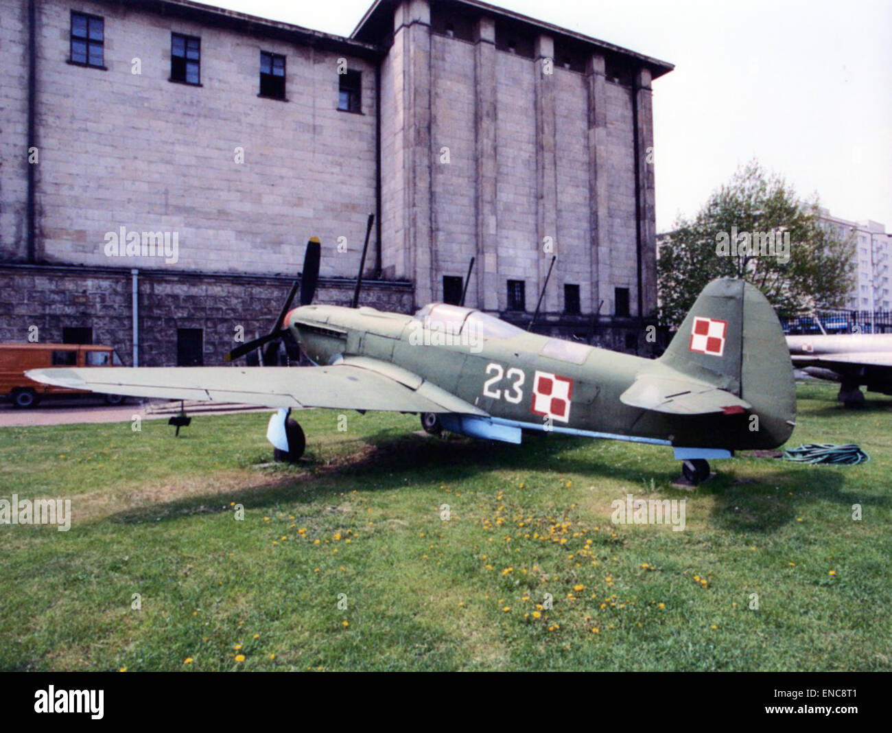 Yakovlev Yak-9P fighter aircraft from the Soviet Union, displayed in a ...