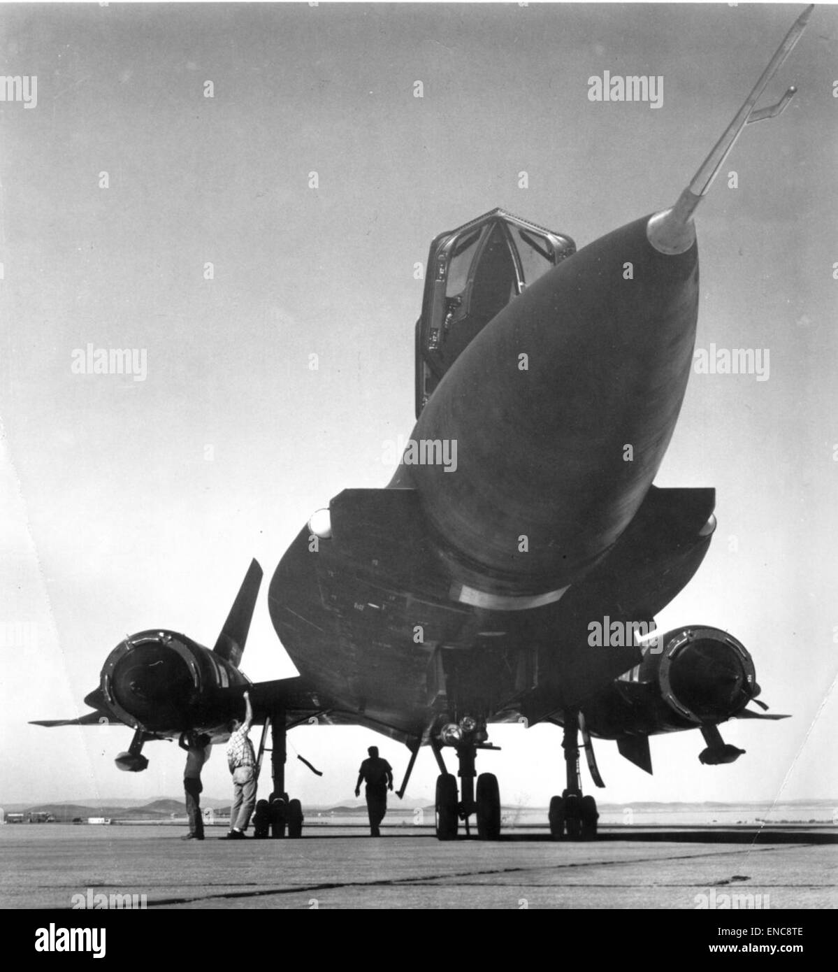The YF-12A, a prototype interceptor aircraft developed by Lockheed, is ...