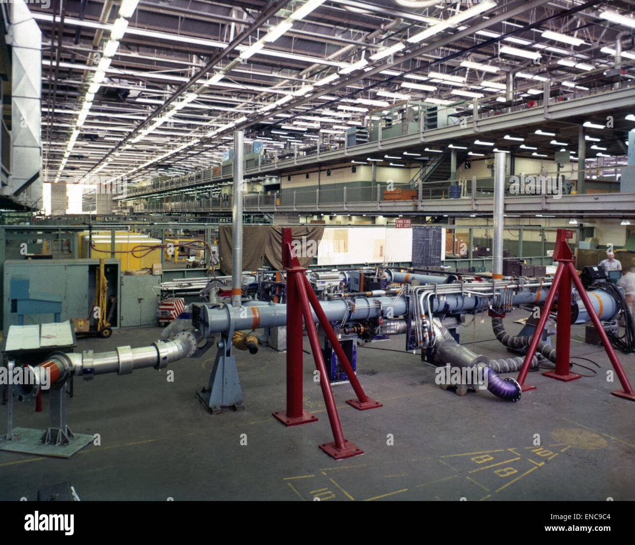 The assembly line for the Atlas rocket, a critical component of the ...