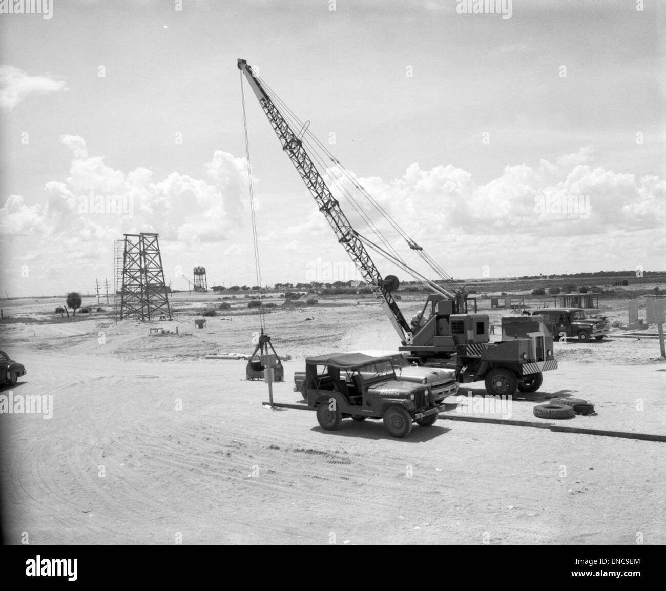 A photograph showing the construction of the Azusa Mark II ...