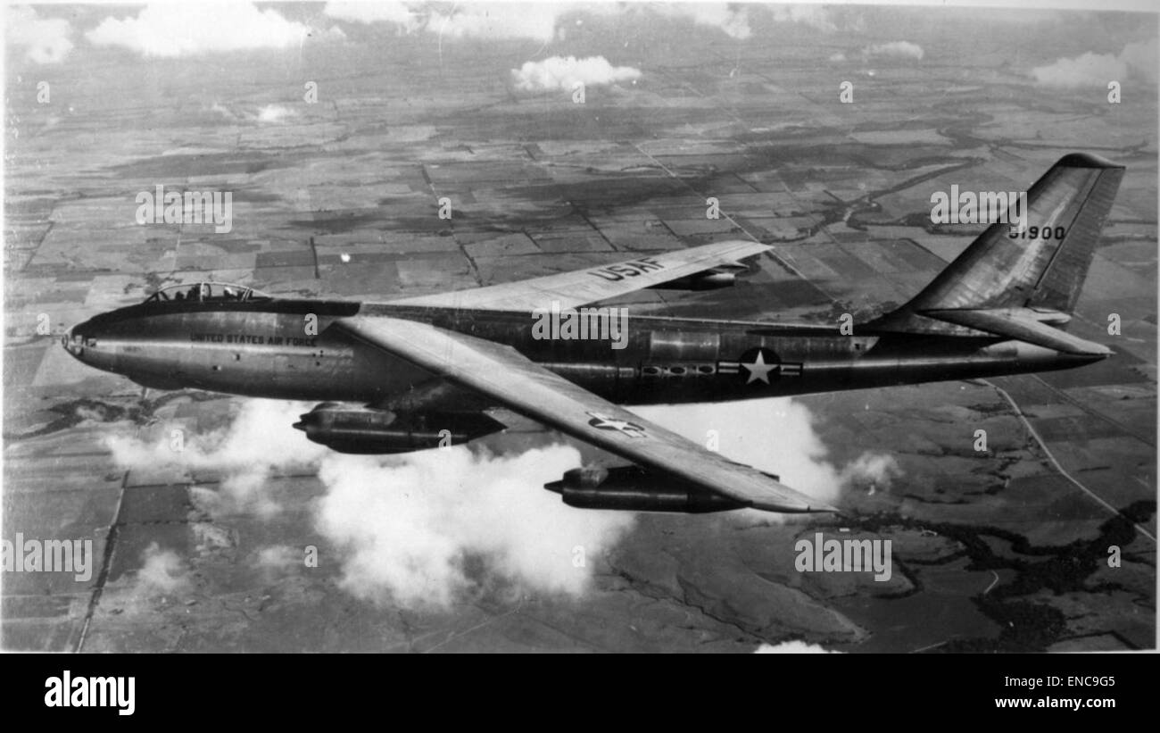 The B-47A, an early version of the Boeing B-47 Stratojet bomber ...