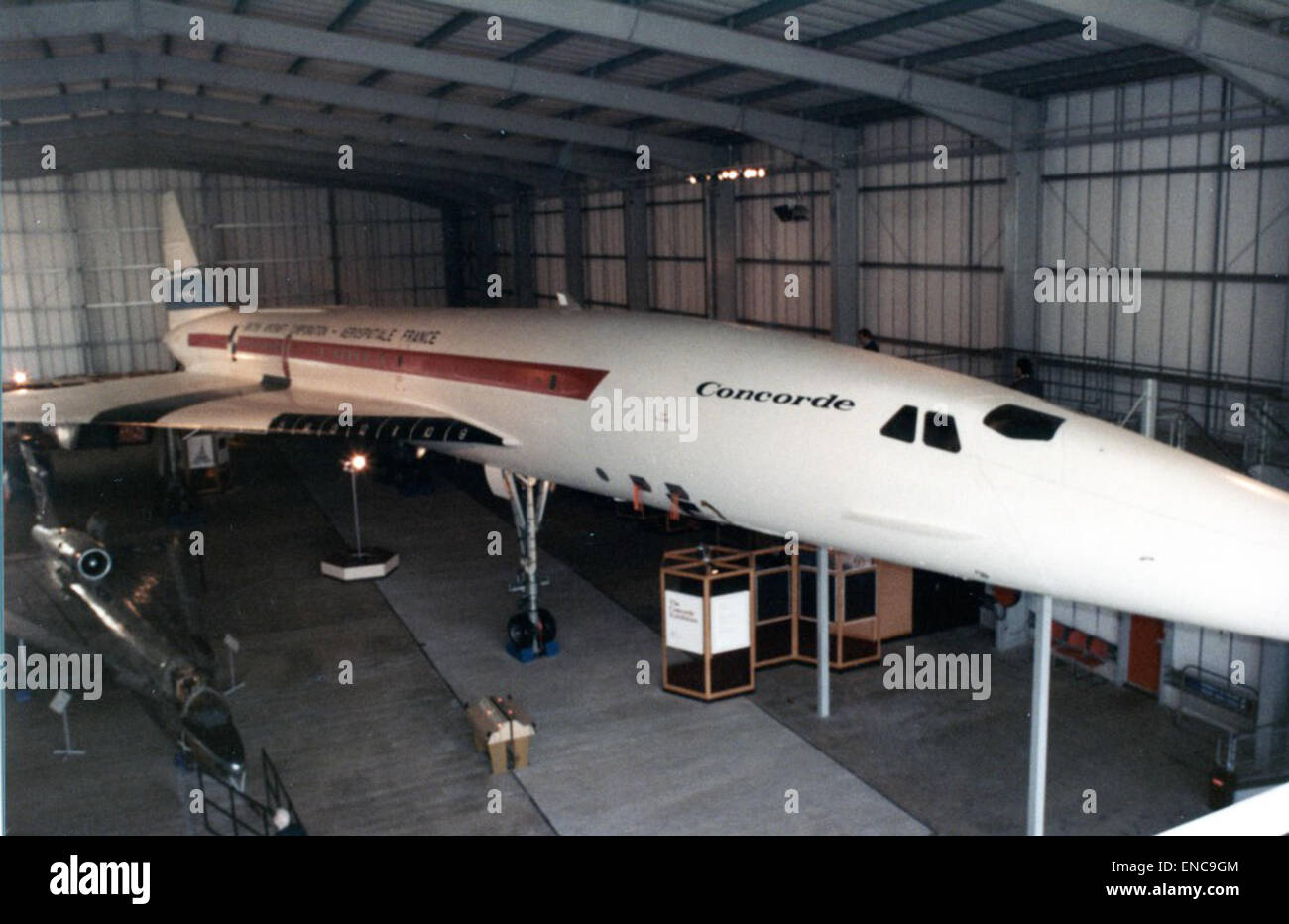 A photograph of the BAC-Aerospatiale Concorde, with G-BSST, displayed ...