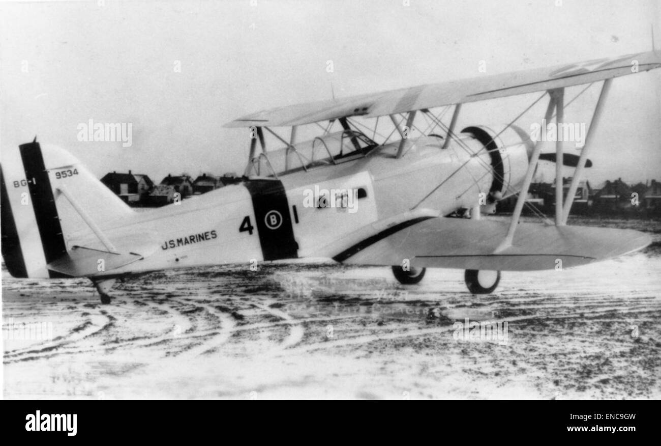 The BG-1 aircraft, part of early aviation history, showing the aircraft ...