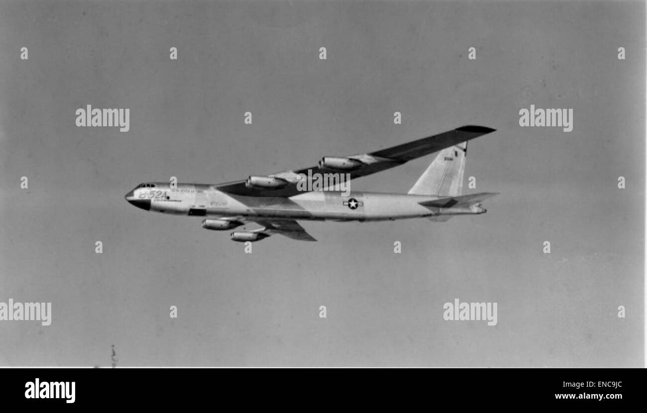 A photograph of the Boeing B-52 Stratofortress, a long-range, subsonic ...