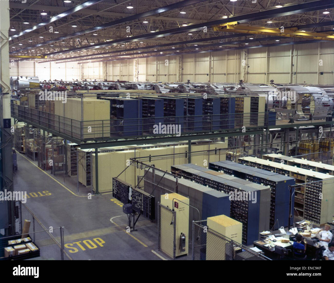A photo showing the High Bay Area of a large aerospace manufacturing ...