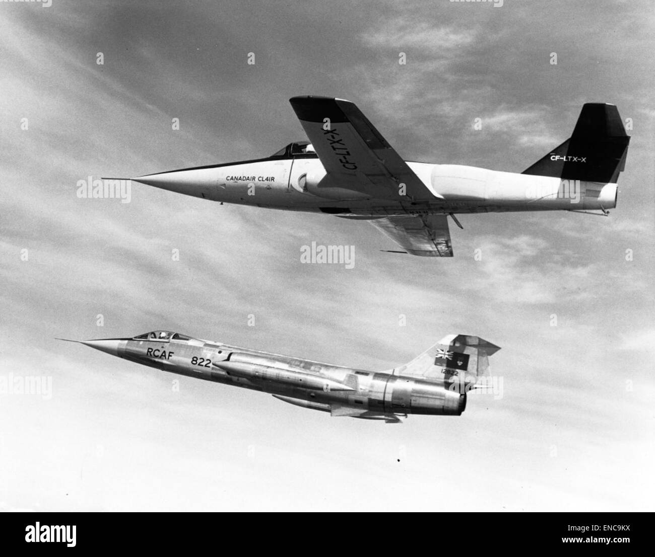 A photograph of the Canadair CF-104 Starfighter, a Canadian aircraft ...