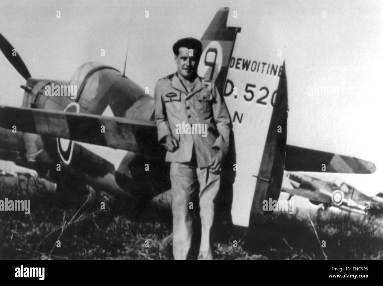 This photograph features the Dewoitine D520, a French fighter aircraft ...