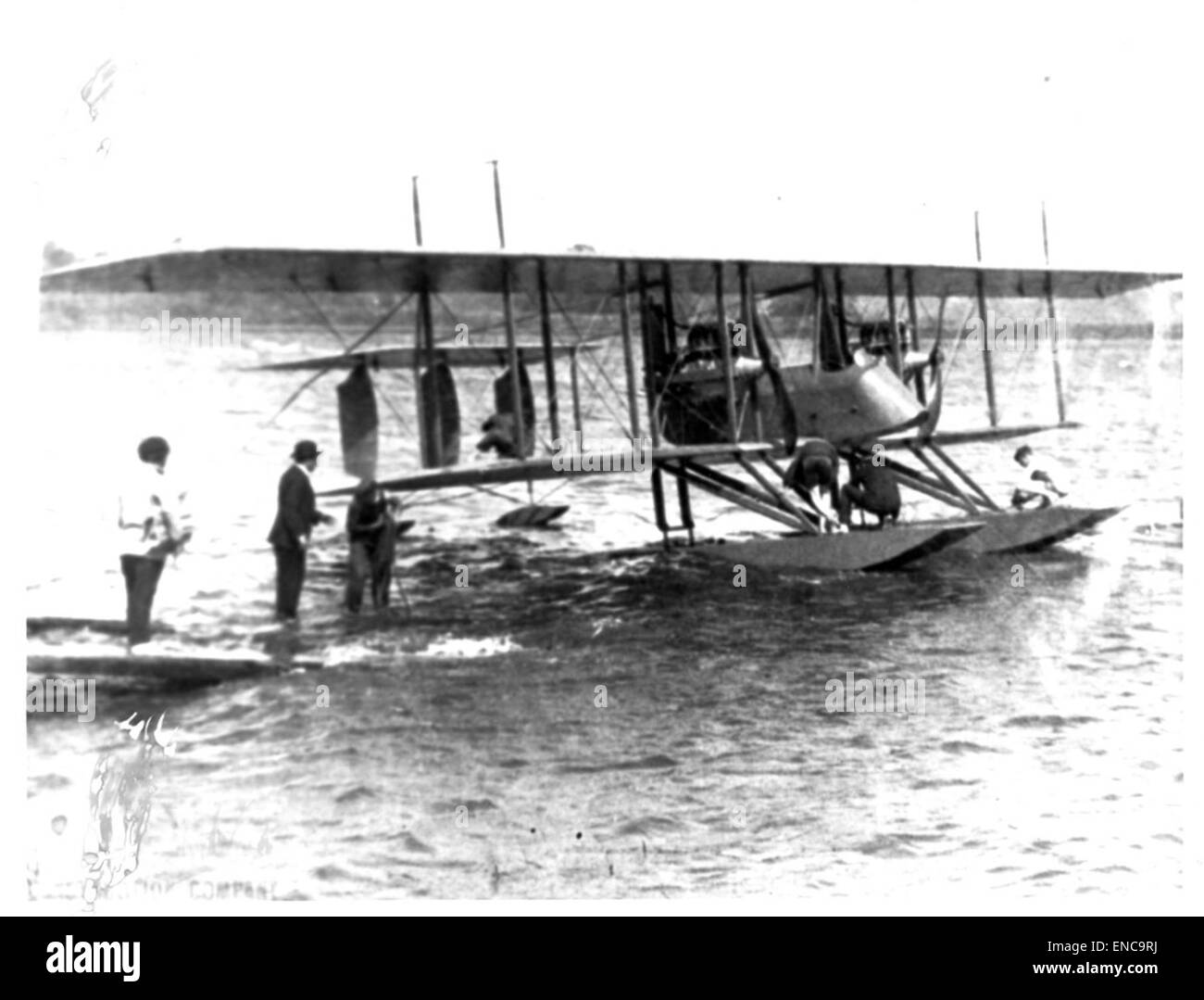 A photograph of the Eaton Hydroaeroplane, an early amphibious aircraft ...