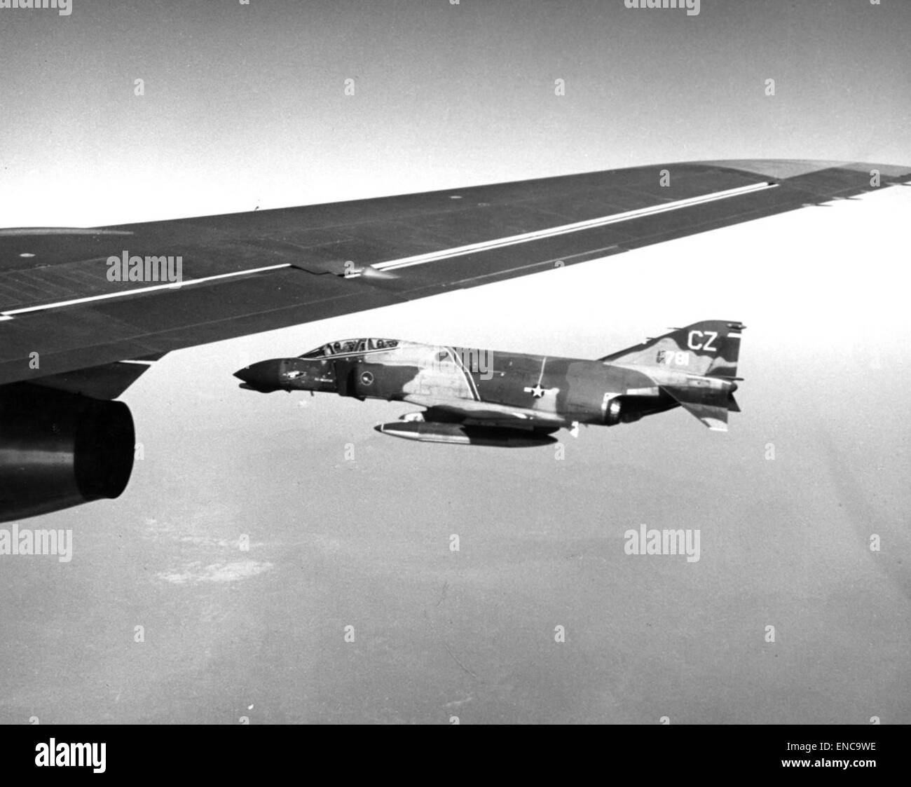 This photograph features the F-4D-32-MC Phantom II, a variant of the ...
