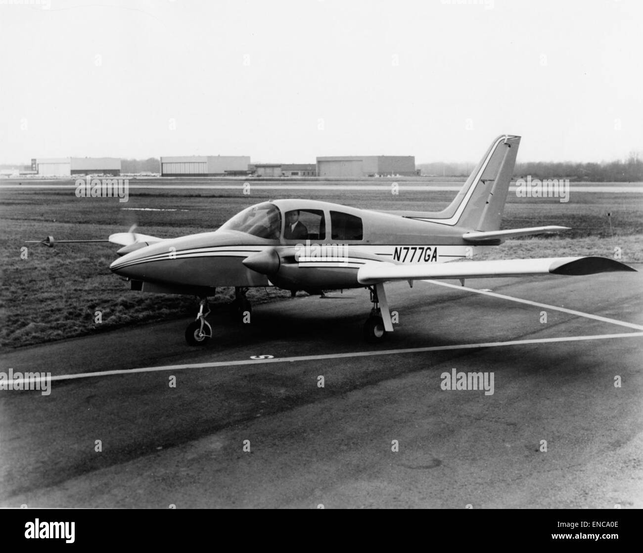 A photograph of the Grumman American GA-7 Cougar, a light aircraft used ...