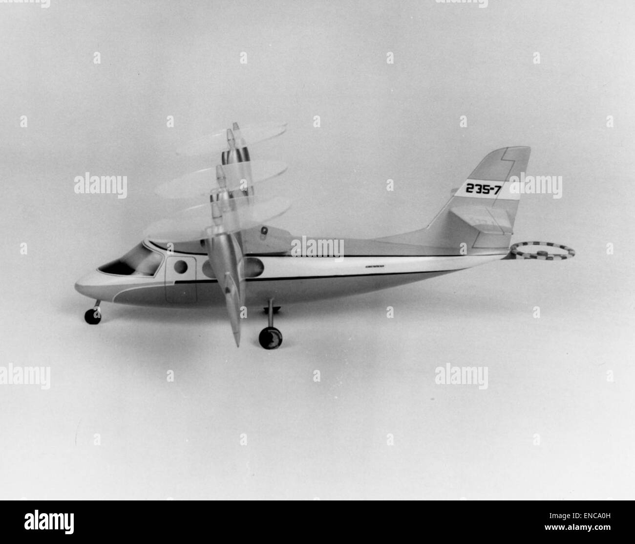 A photograph of the Grumman Design 235 Gadfly, a prototype aircraft ...